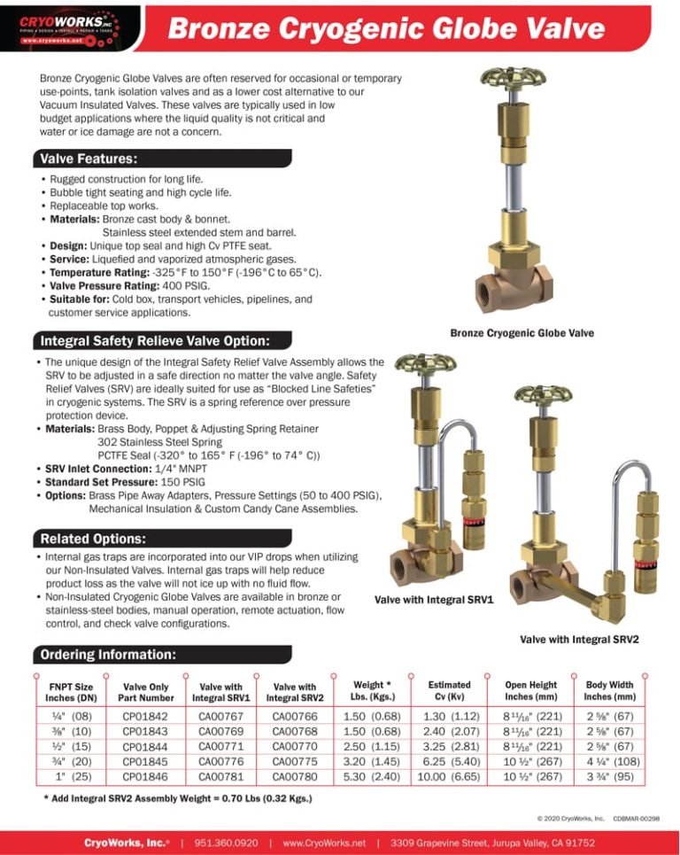 CryoWorks Product Literature – CRYOWorks