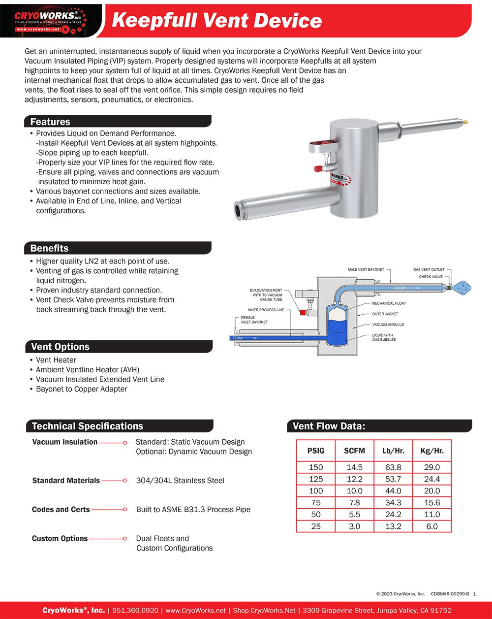 CryoWorks Product Literature – CRYOWorks