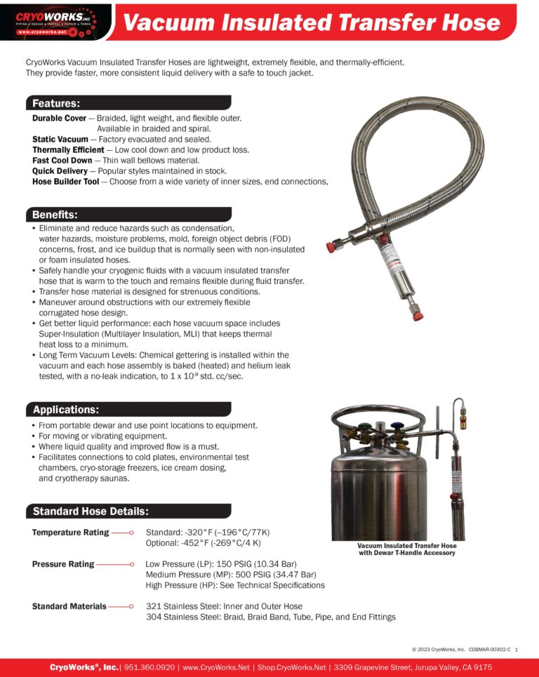CryoWorks Product Literature – CRYOWorks