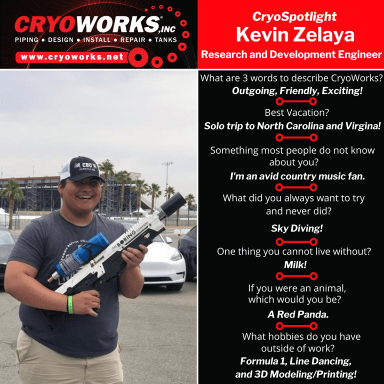 The CryoSpotlight shines on Kevin Zelaya! – CRYOWorks